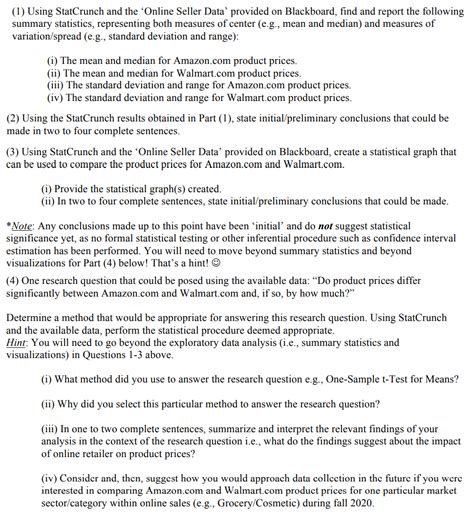 Solved 1 Using Statcrunch And The ‘online Seller Data
