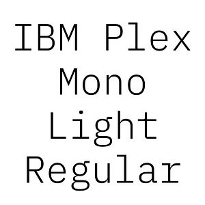 IBM Plex Mono Light Regular Free Fonts On Creazilla Com