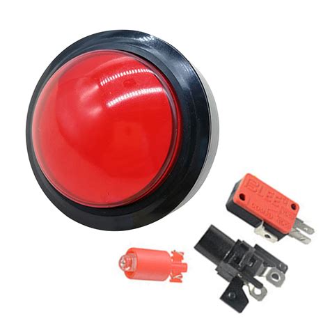 Replace Button With LED Light For Game Consoles Mm Convex Round
