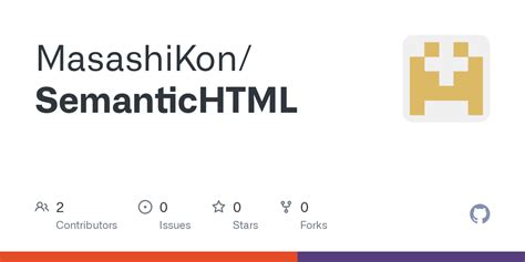 github masashikon semantichtml