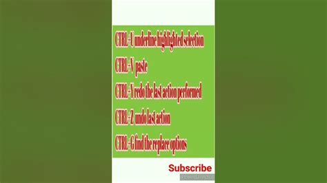 Computer Basic Shortcut Keys Easy To Usecomputerknowledgeshorts