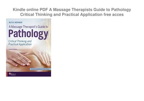Ppt Kindle Online Pdf A Massage Therapists Guide To Pathology