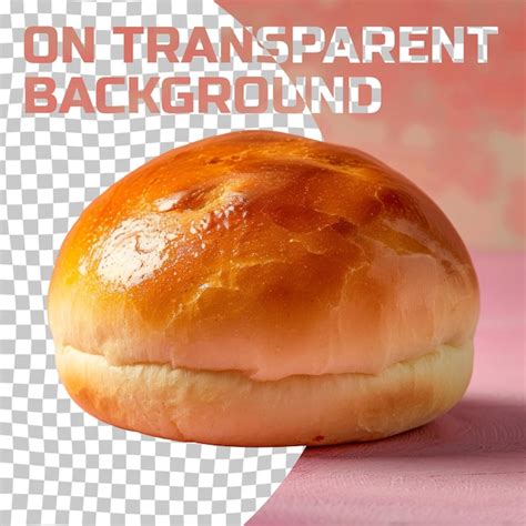 A Bun Is Sitting On A Pink Surface Premium Ai Generated Psd
