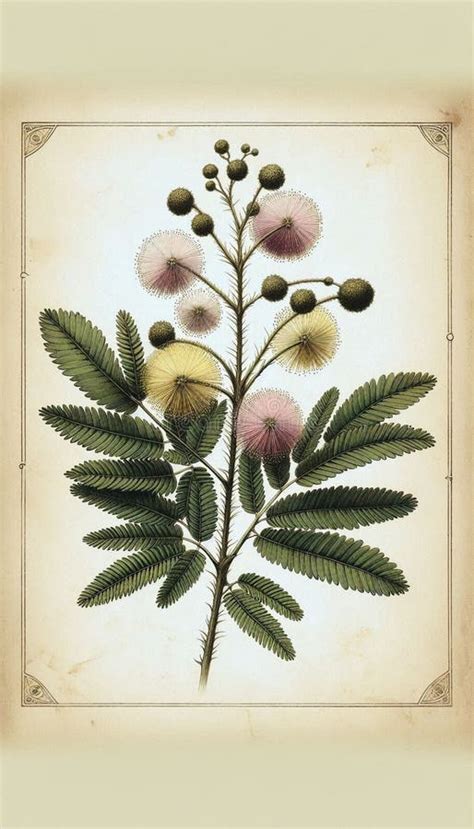Mimosa Pudica Sensitive Plant Sleepy Plant Is A Creeping Annual Or