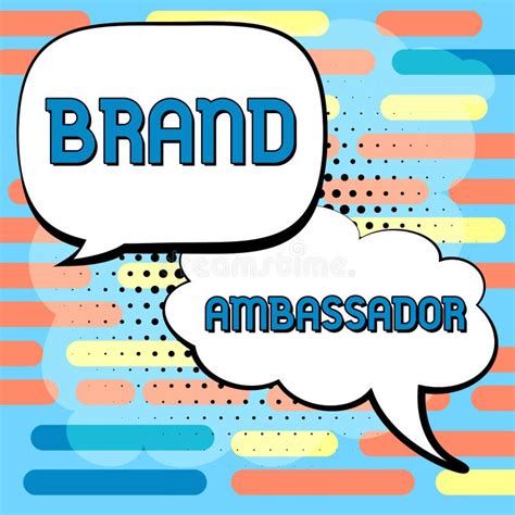 Handwriting Text Brand Ambassador Concept Meaning Agent Accredited As The Resident