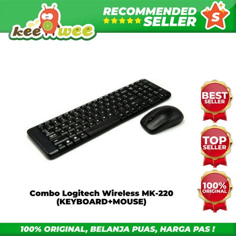Jual Combo Logitech Wireless Mk 220 Keyboardmouse Shopee Indonesia