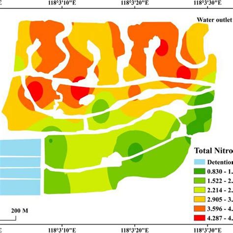 Spatial Distribution Pattern Of Sediment Tp Concentration Download Scientific Diagram