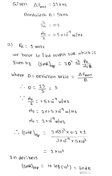 [solved] 2 8 Pts Consider An Fm System With Peak Frequency Deviation Course Hero