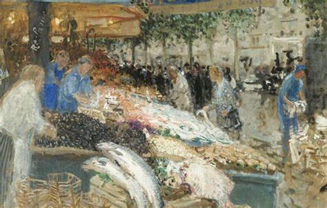 Wallpaper picture Fish Market Pierre Eugène Montesin Pierre Eugene