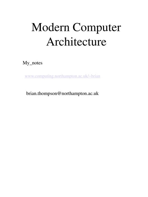 Ppt Modern Computer Architecture Powerpoint Presentation Free Download Id 3813141