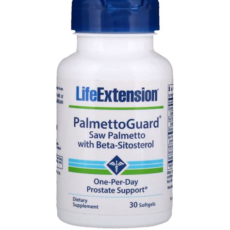 Life Extension PalmettoGuard Saw Palmetto With Beta Sitosterol Softgels IHerb