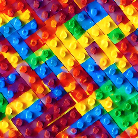 Lego Pattern Digital Graphic · Creative Fabrica