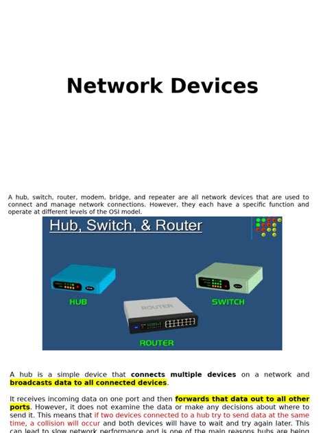 2 Network Devices Pdf Computer Network Network Switch