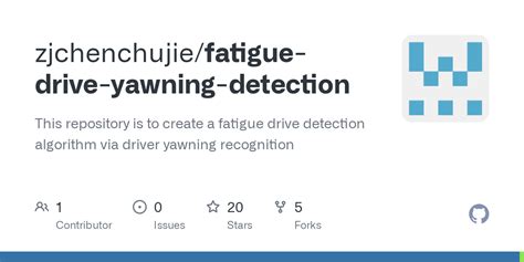 github zjchenchujie fatigue drive yawning detection this repository