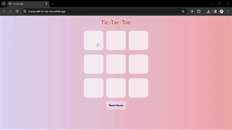 Presenting Tic Tac Toe Game With Html Css And Javascript Manjunatha Banda Posted On The