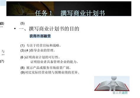撰写商业计划书