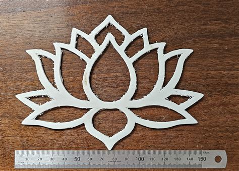 Lotus Flower Stencil By Martinms Download Free Stl Model