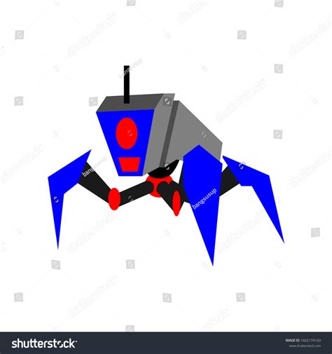 Insect Robot Character Minimalist Flat Style Stock Vector Royalty Free