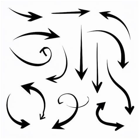 Premium Vector A Drawing Of A Symbol With Arrows Pointing To The Right