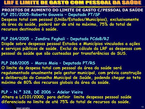 Ppt Lrf E O Limite De Gasto Com Pessoal Da SaÚde Powerpoint