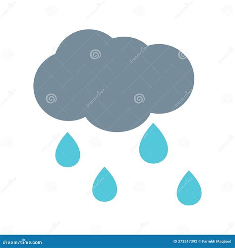 Rainfall Icon Trendy Rainfall Logo Concept On White Background Cartoon