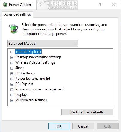 How To Add Or Remove Turn Off Hard Disk After From Power Options MajorGeeks