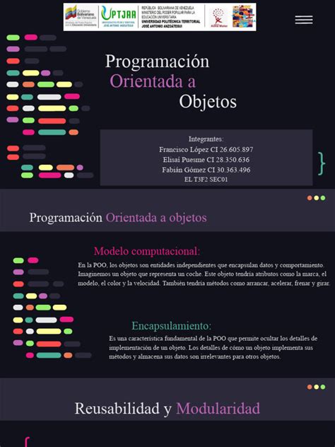 Programación Orientada A Objetos Pdf Objeto Informática