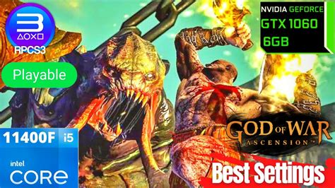 Rpcs3 0020 God Of War Ascension I5 11400f Gtx 1060 6gb Best