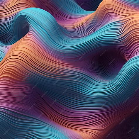 Premium Ai Image Abstract Gradient Futurustic 3d Texture