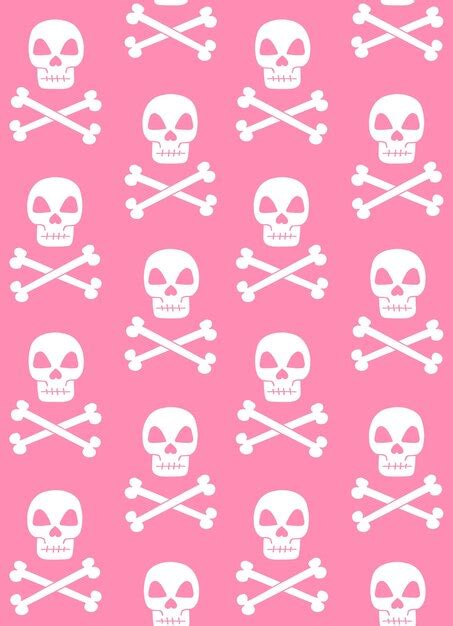 Premium Vector Vector Seamless Pattern Of Skull With Crossed Bone