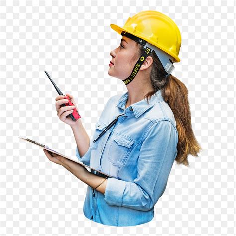 Png Female Builder Collage Element Premium Png Rawpixel