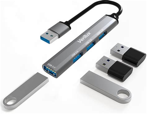 F SmartTech In Type A Port High Speed USB Hub For Laptop