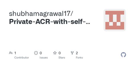 Github Shubhamagrawal17private Acr With Self Hosted Agent