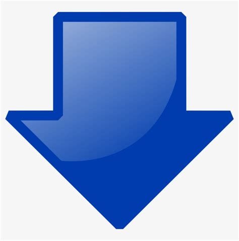 Download Blue Down Arrow Clip Art Blue Arrow Pointing Down