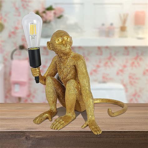 Dakota Fields 126 Resin Monkey Table Light Monkey Lighting Fixture