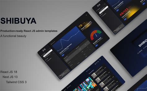 Shibuya React Js Admin Template Using Next Js