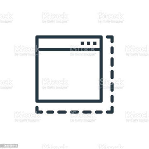Icône Vectorielle Du Navigateur Isolée Sur Fond Blanc Contour Icône De