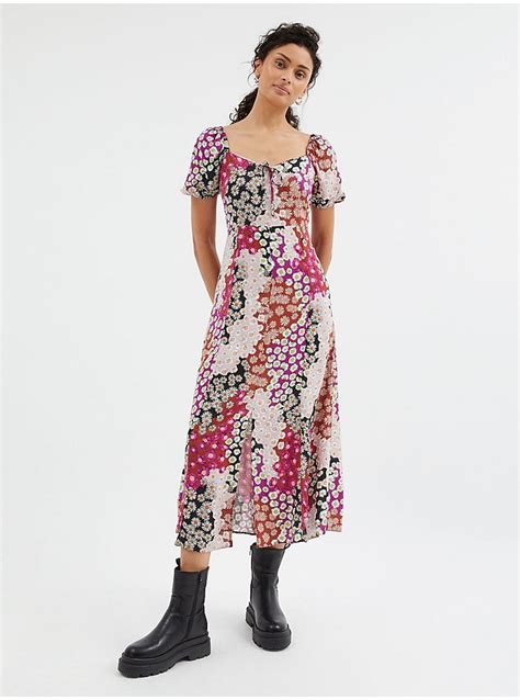 Floral Sweetheart Neck Midi Dress Sale And Offers George At Asda