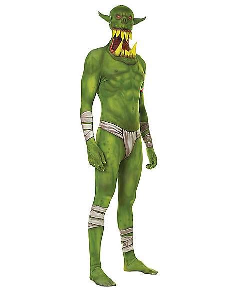 Adult Green Ogre Skin Suit Costume