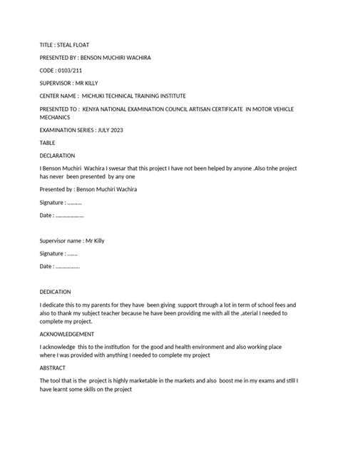 Benson Muchiri Wachira Pdf