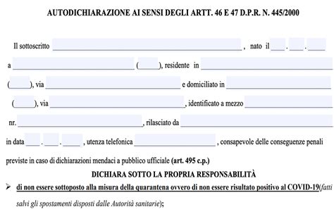 Coronavirus Fase 2 Ecco Il Nuovo Modulo Di Autocertificazione