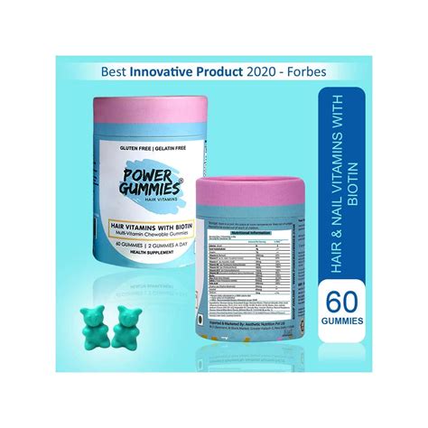 Buy Power Gummies Hair Vitamins With Biotin Multivitamin Gummies 1