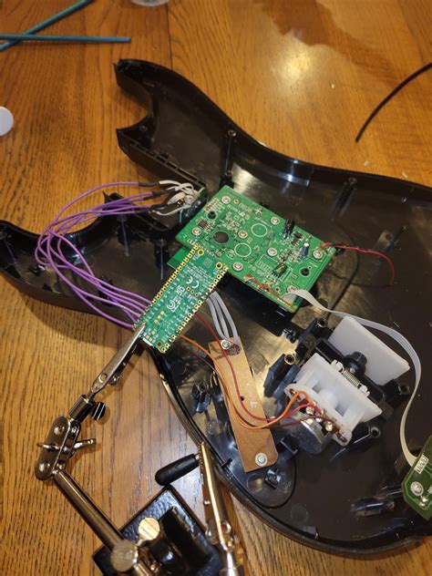 First Ever Solderpico Project Raspberry Pi Mod On A Ps2 Guitar R
