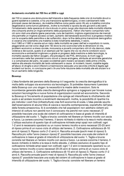Demografia Riassunto Principali Argomenti Docsity