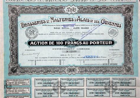 Brasseries Et Malteries Dalais Et Des Cevennes Alès 1931 Kaufen