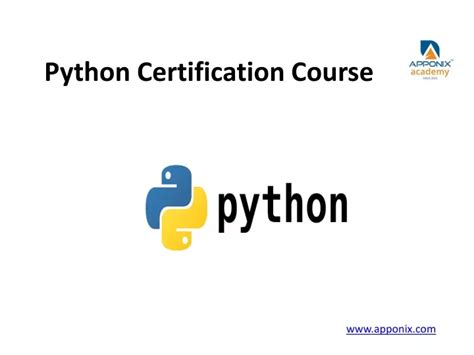 Ppt Python Certification Course Powerpoint Presentation Free