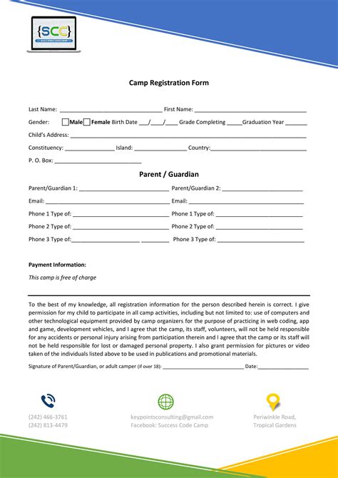 Camp Registration And Concent Formpdf Docdroid