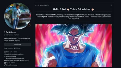 S Sri Krishna On Linkedin Github Opensource Fullstackdevelopment