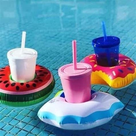 Boia Porta Copo Infl Vel Piscina Praia Ver O V Rios Modelos Shopee Brasil
