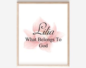 Name Meaning Sign Etsy